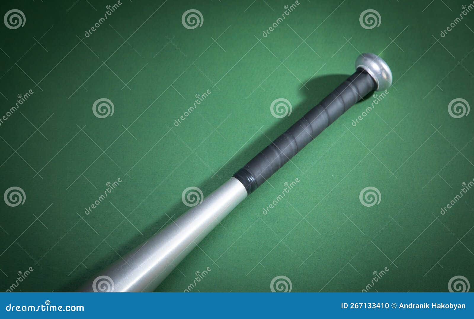 Baseball Bat on the Green Table Stock Photo - Image of game, natural ...