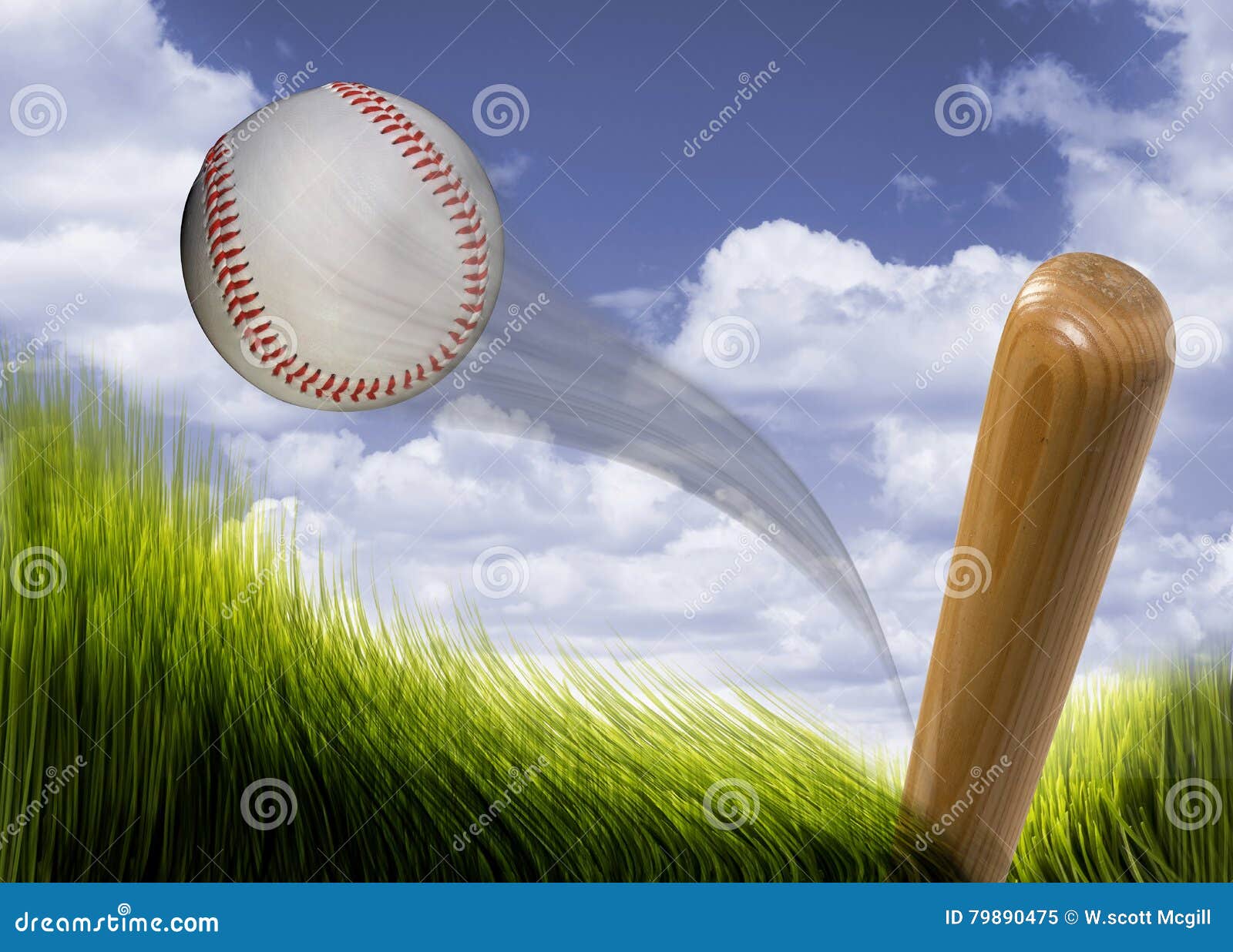 Baseball and Bat. stock image. Image of home, strike - 79890475