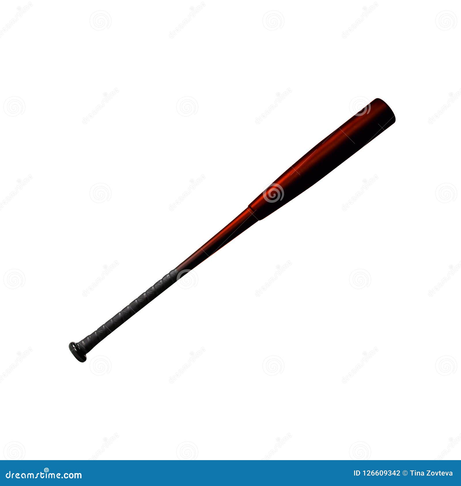 Baseball Bat Isolated on White Stock Photo - Image of white, ball ...