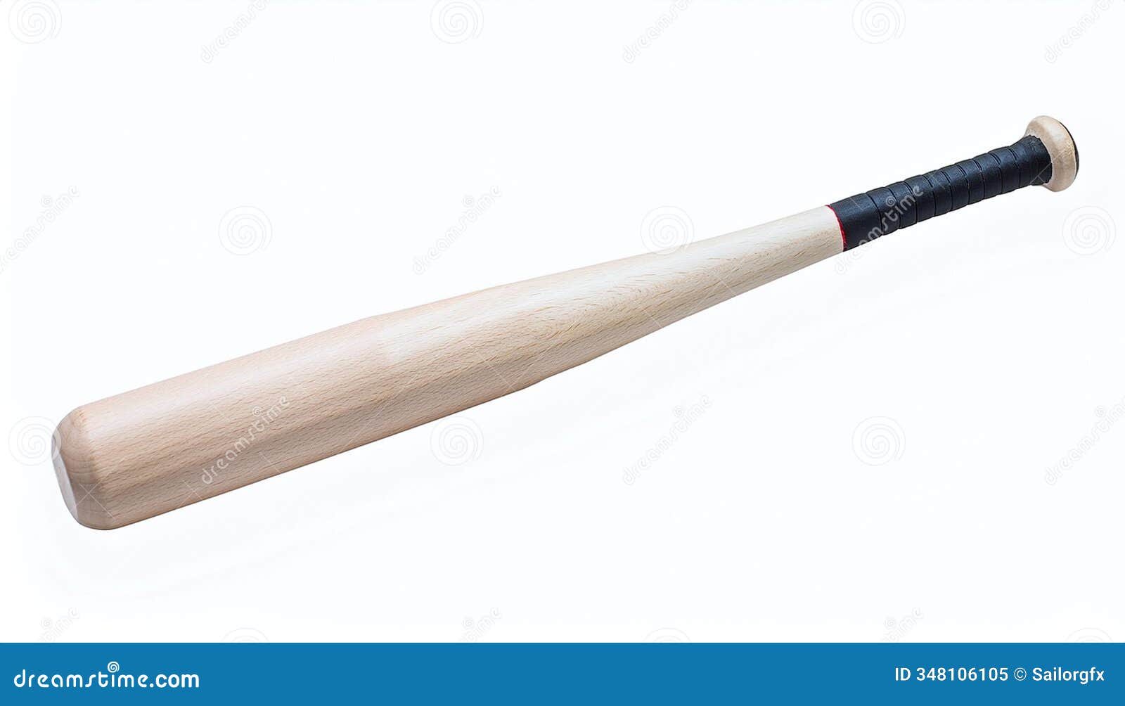 Baseball Bat Isolated on White Background Stock Illustration ...