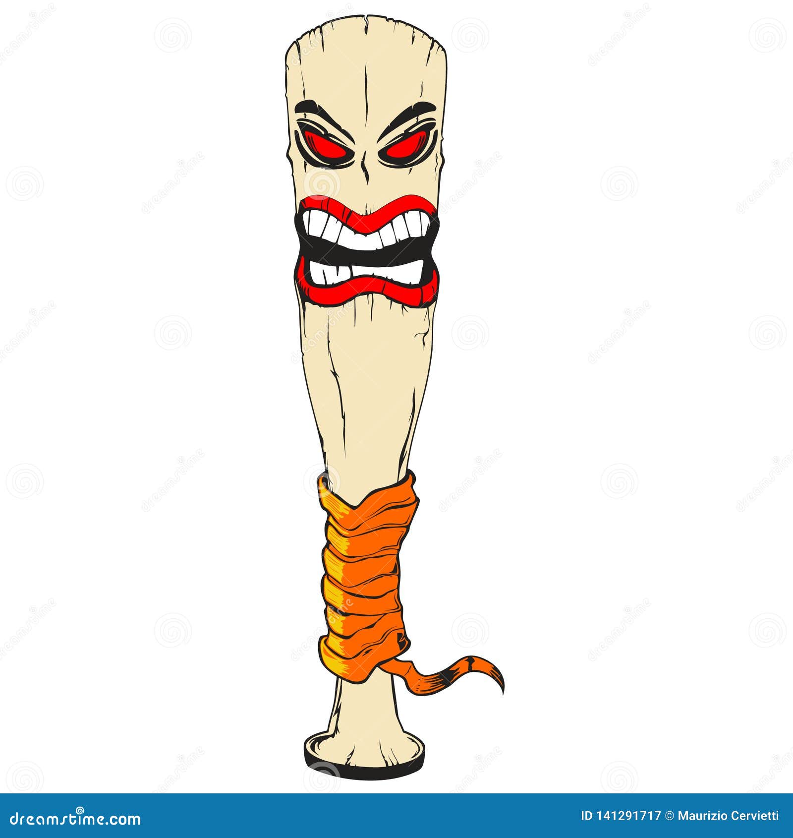 Baseball bat stock vector. Illustration of sporting - 141291717