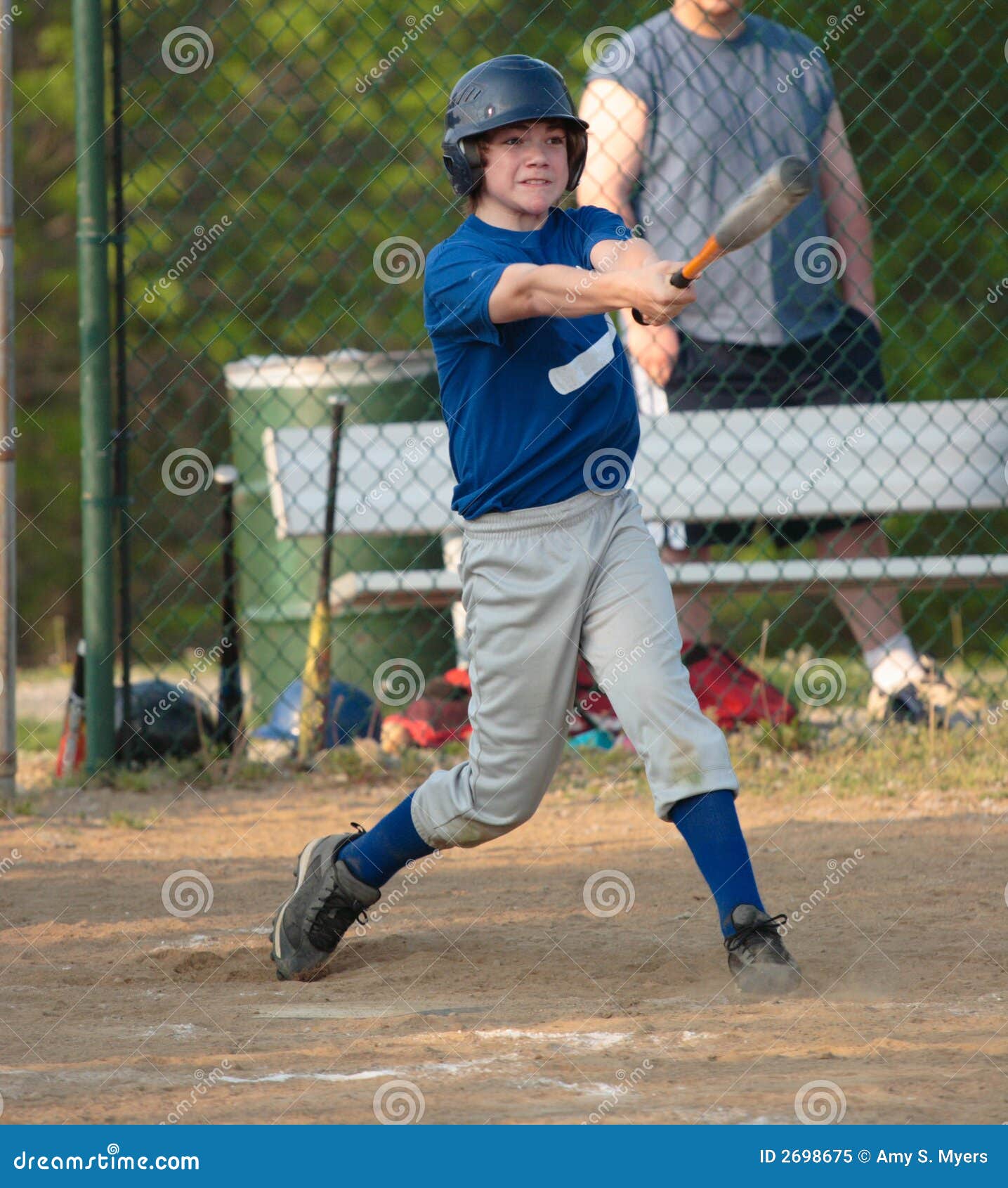 Baseball Batter Swinging stock image. Image of player - 2698675