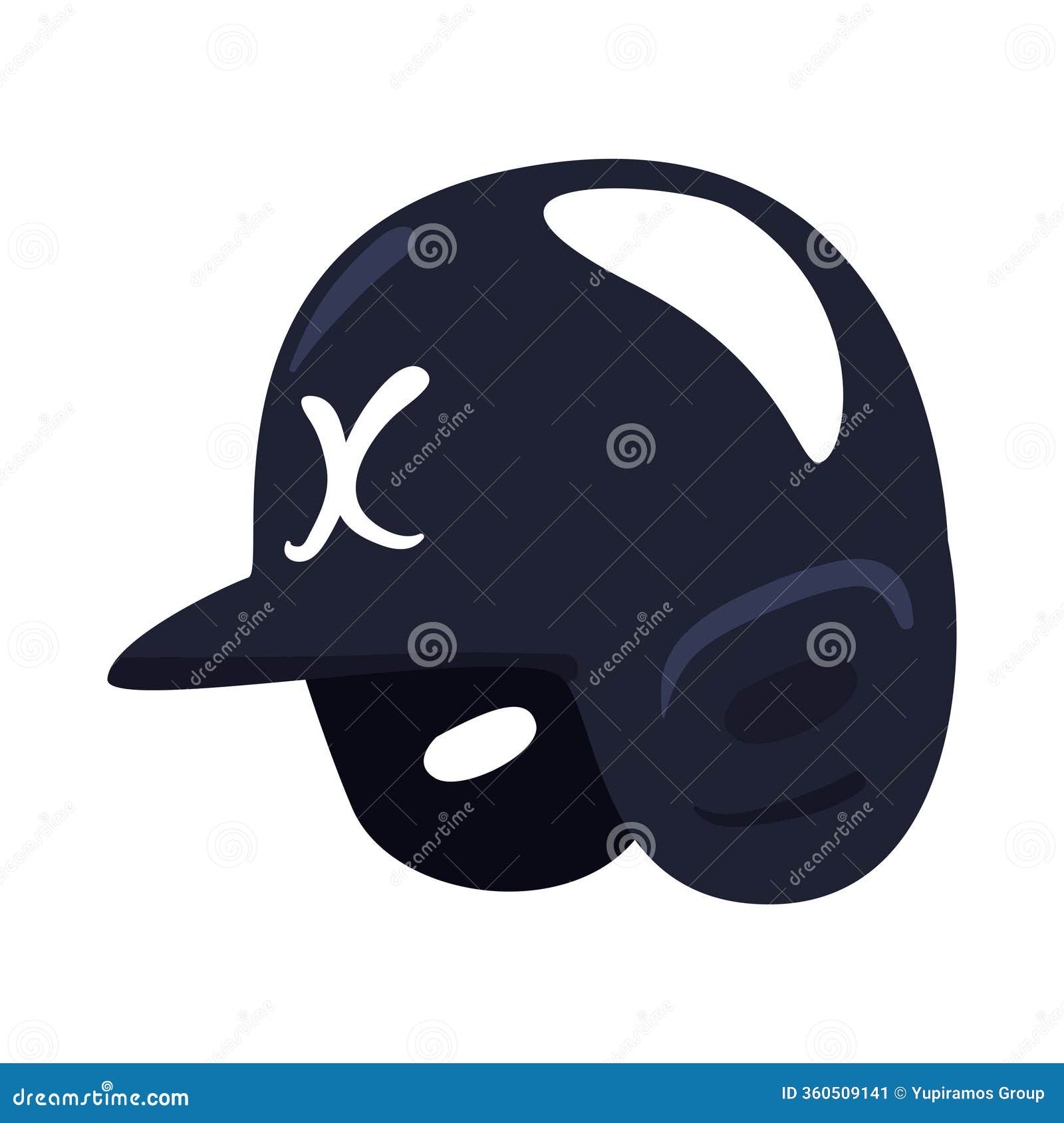 Baseball black helmet stock illustration. Illustration of sports ...