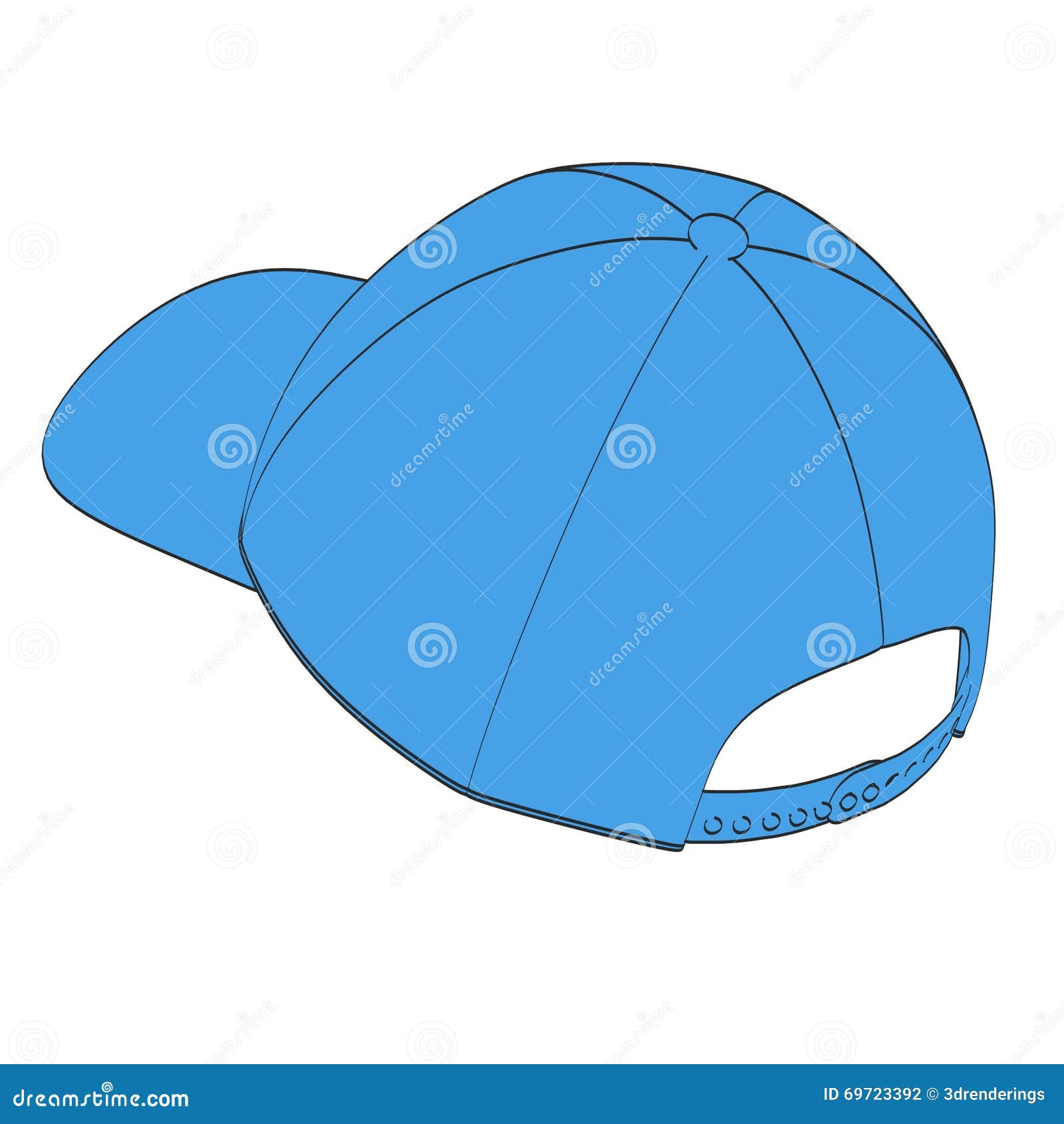 Baseball cap stock illustration. Illustration of head - 69723392