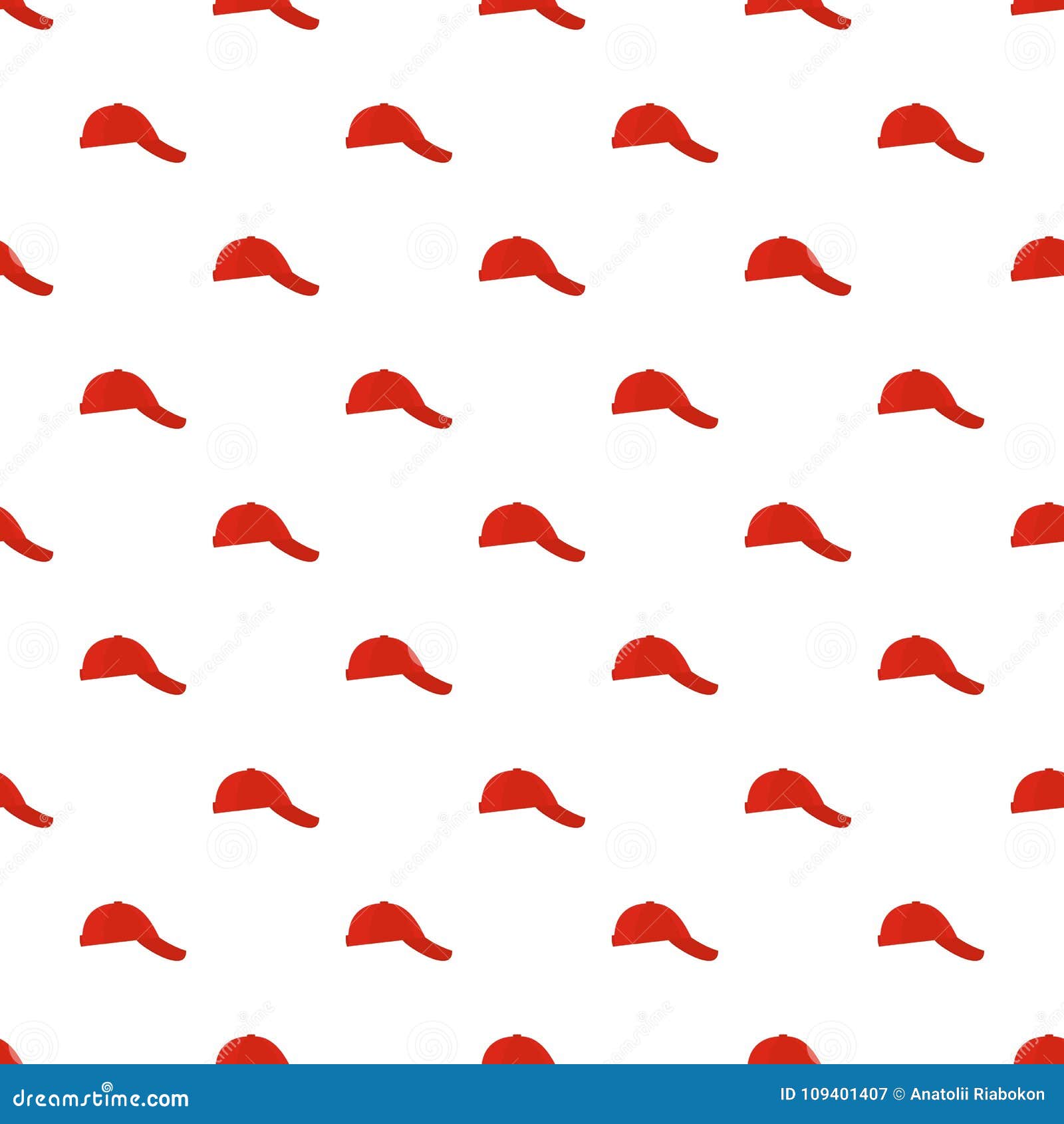 Baseball Cap on Side Pattern Seamless Stock Vector - Illustration of ...