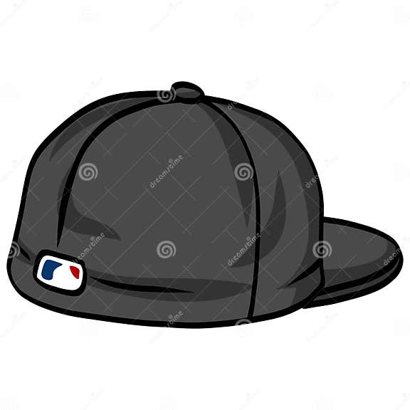 Baseball Cap Fitted Hat Illustration Vector Icon Stock Vector ...