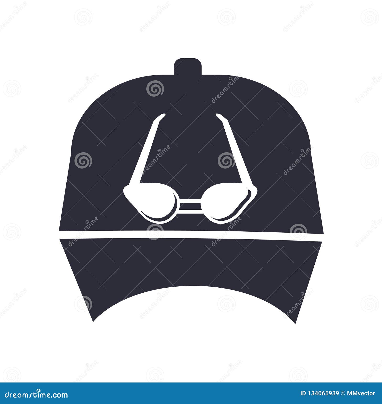 Baseball Cap Icon Vector Sign and Symbol Isolated on White Background ...