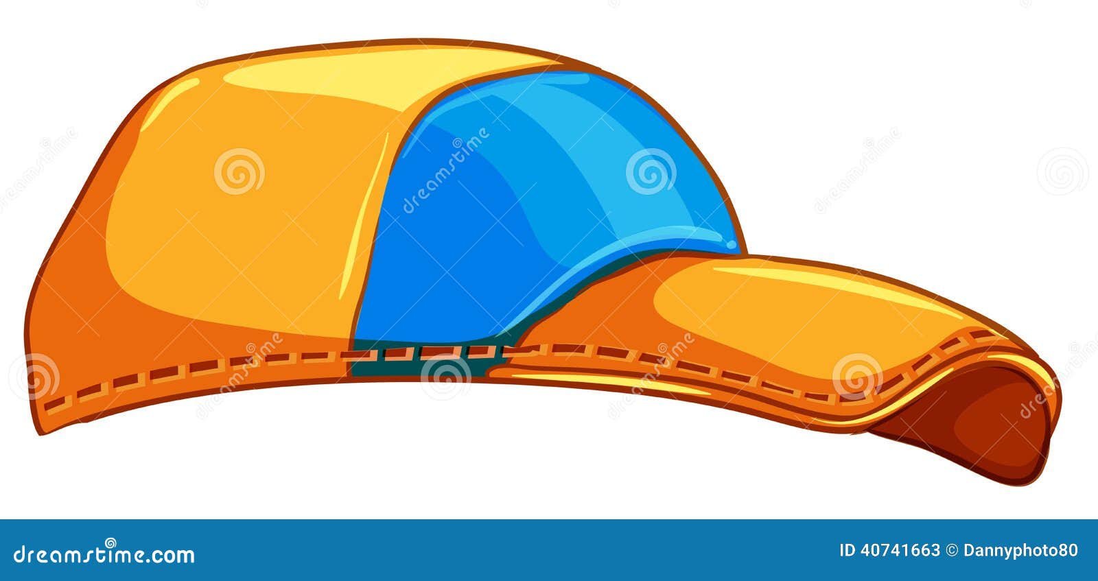 A baseball cap stock vector. Illustration of cartoon - 40741663