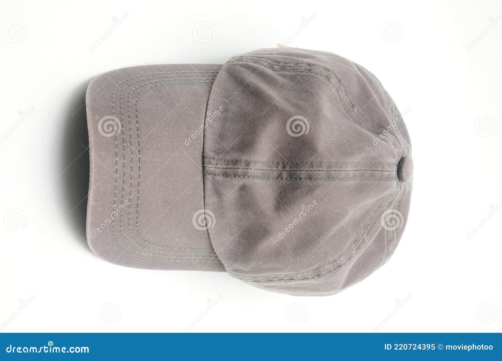 Baseball Cap Khaki Color on a White Background Stock Image - Image of ...