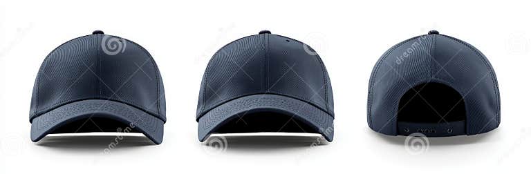 Baseball Cap Mockup Showing Front and Back Views in Angles. Stock Photo ...
