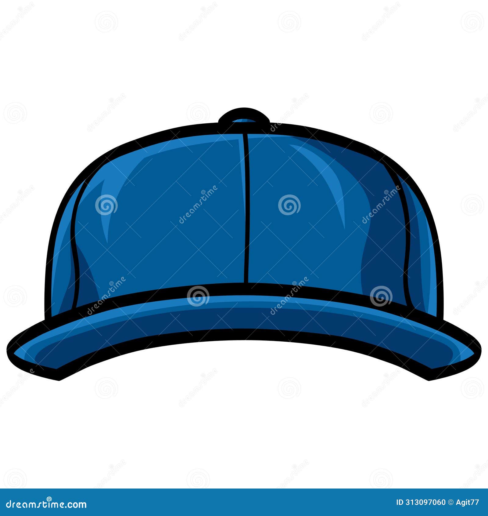 Baseball Cap Snapback Hat Drawing Vector Illustration Stock Vector ...