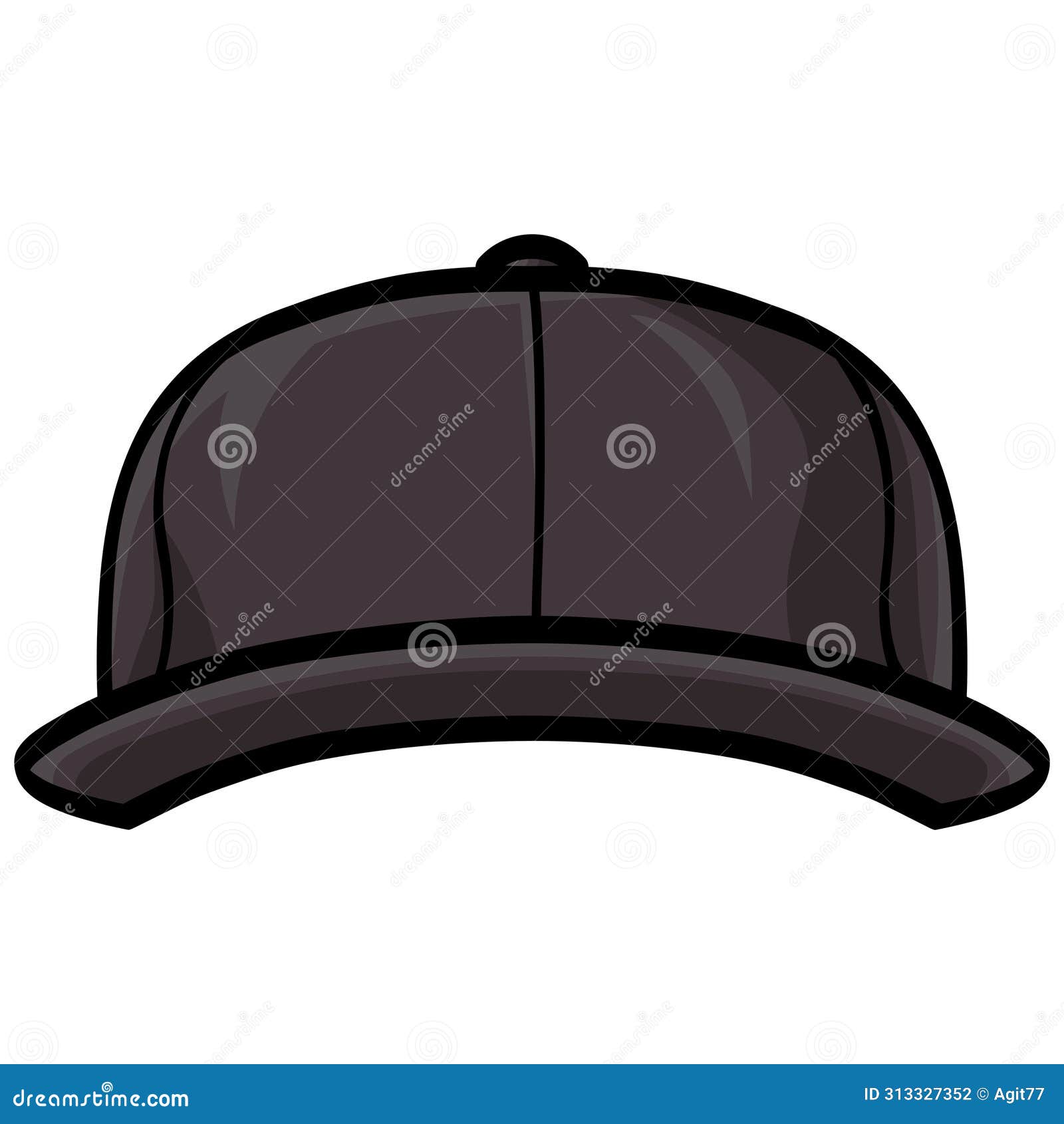 Baseball Cap Snapback Hat Drawing Vector Illustration Stock ...
