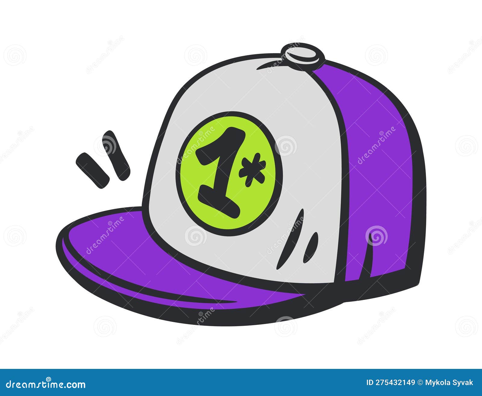 Baseball Cap Street Art stock vector. Illustration of cool - 275432149