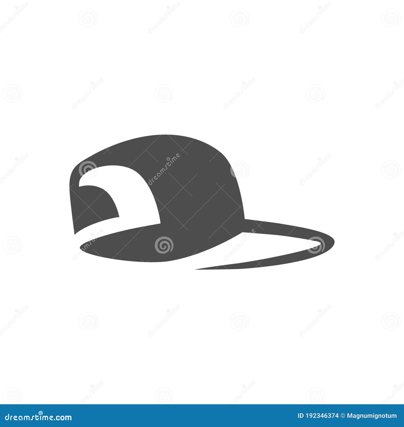 Baseball Cap Symbol on White Backdrop Stock Vector - Illustration of ...