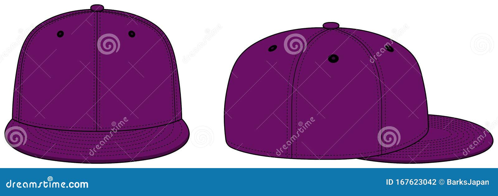 Baseball Cap Template Vector Illustration Stock Vector - Illustration ...