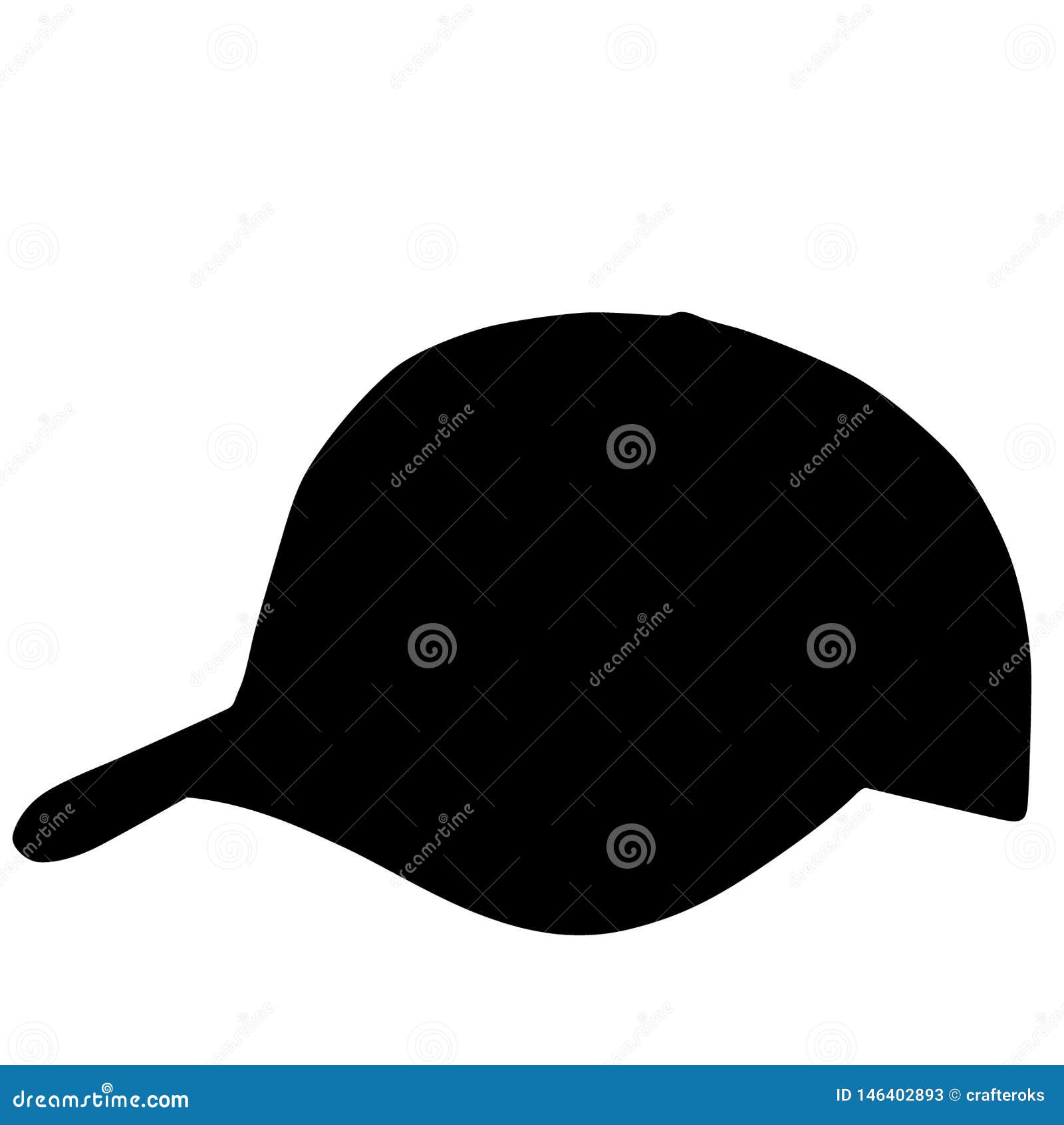 Baseball Cap Vector Illustration by Crafter Oks Stock Vector ...