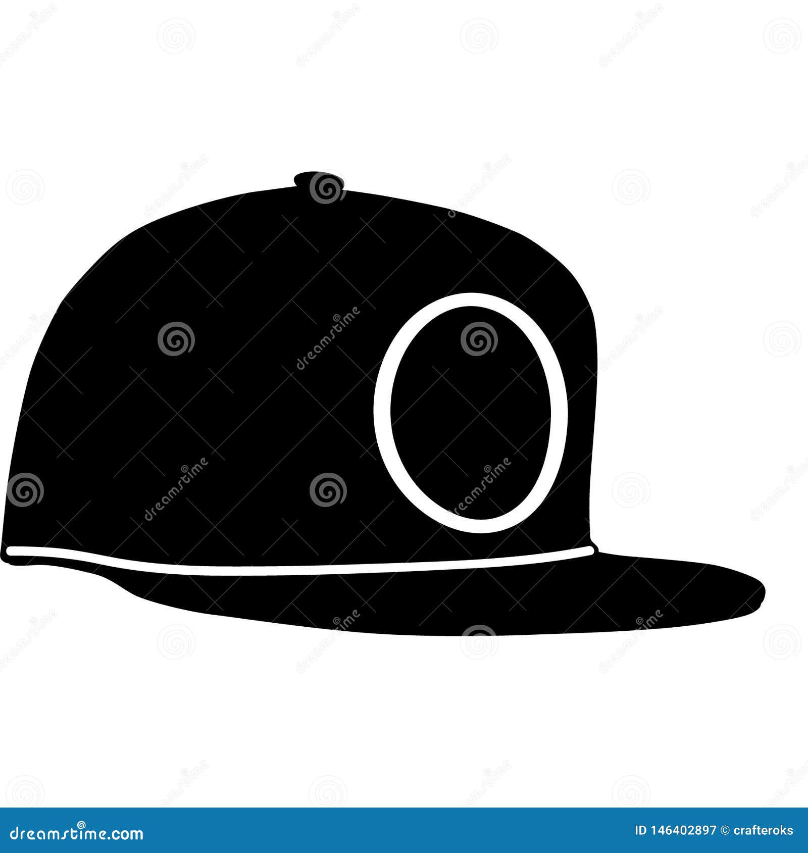 Baseball Cap Vector Illustration by Crafter Oks Stock Vector ...