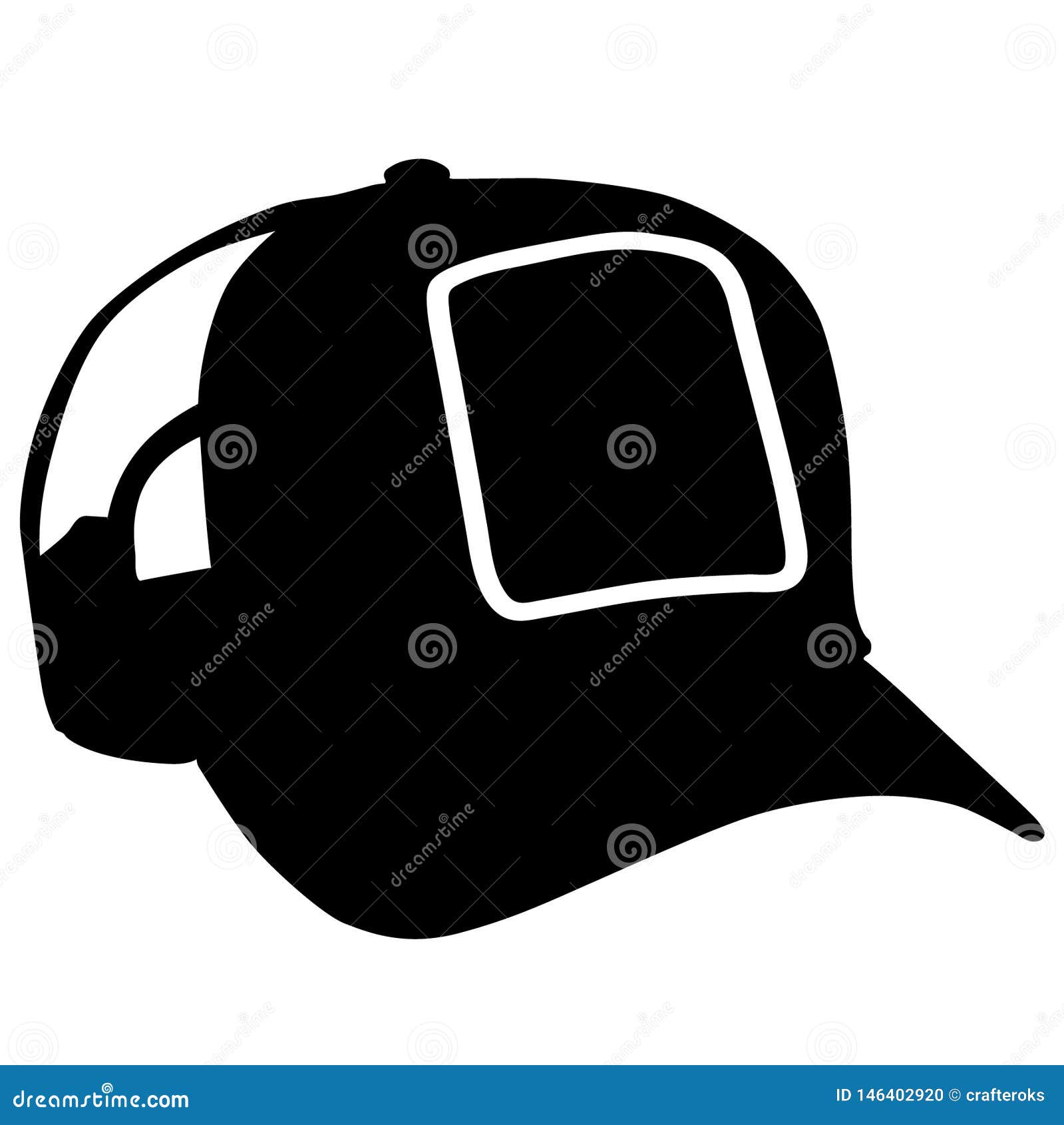 Baseball Cap Vector Illustration by Crafter Oks Stock Vector ...