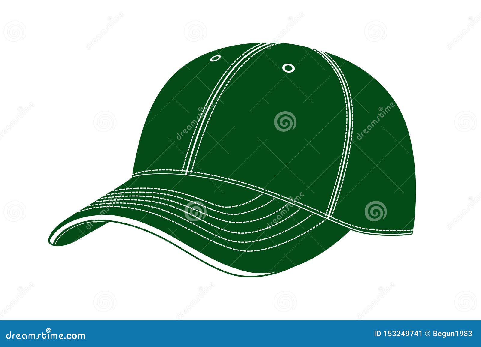 Baseball cap in vector. stock vector. Illustration of design - 153249741