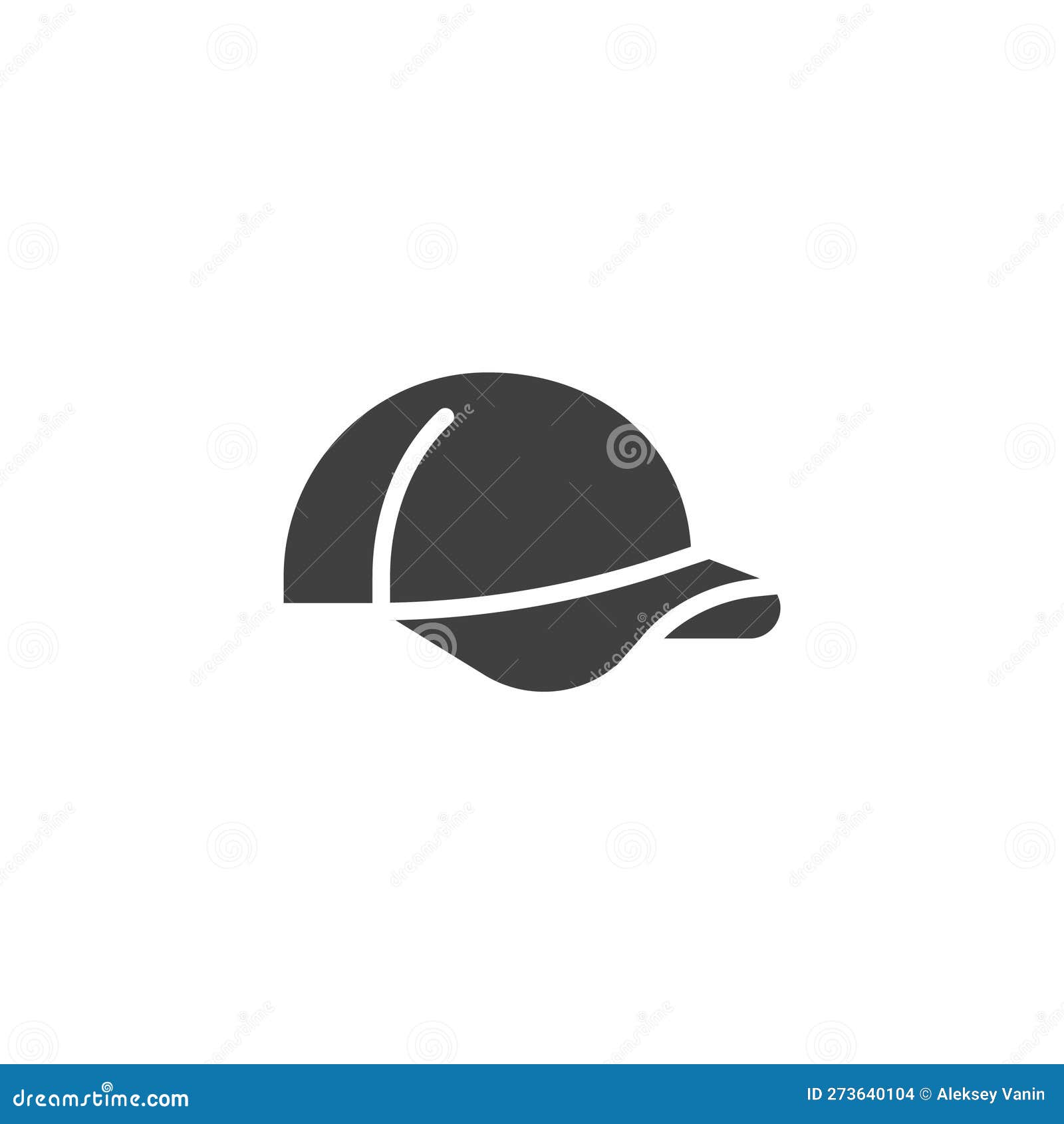 Baseball cap vector icon stock vector. Illustration of stylish - 273640104