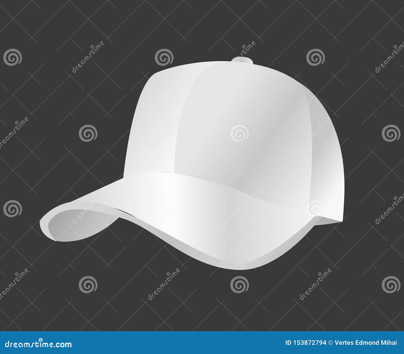 Baseball Cap Vector Illustration Stock Vector - Illustration of cloth ...