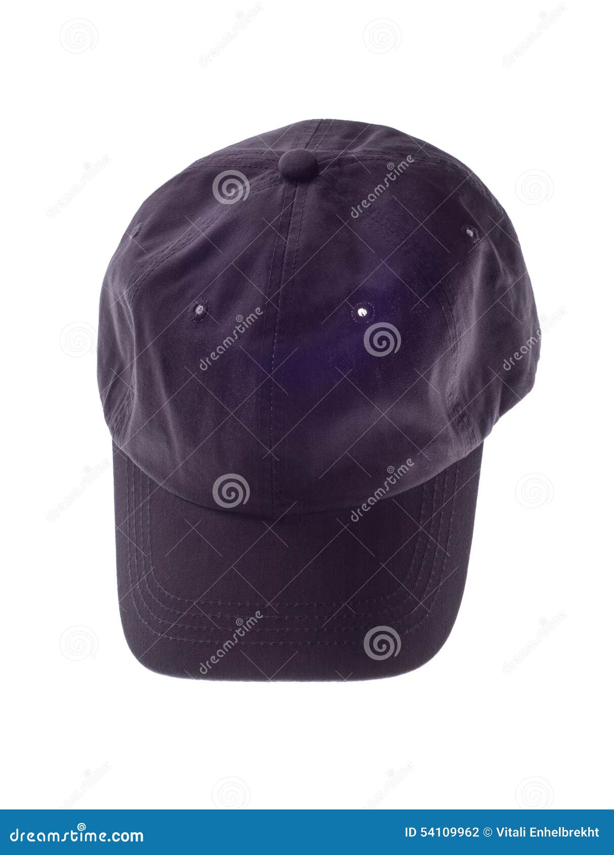 Baseball Cap on White Background. Stock Photo - Image of head, isolated ...