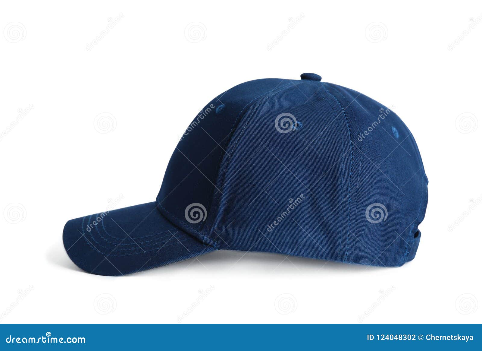 Baseball Cap on White Background. Mock Up Stock Photo - Image of ...