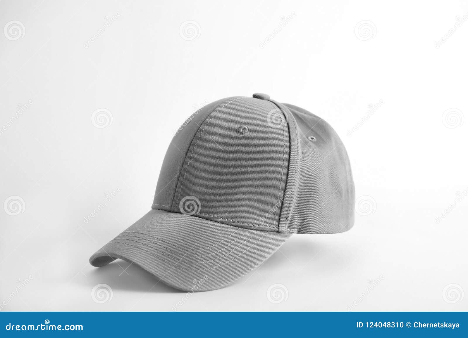 Baseball Cap on White Background Stock Photo - Image of clothes, mock ...