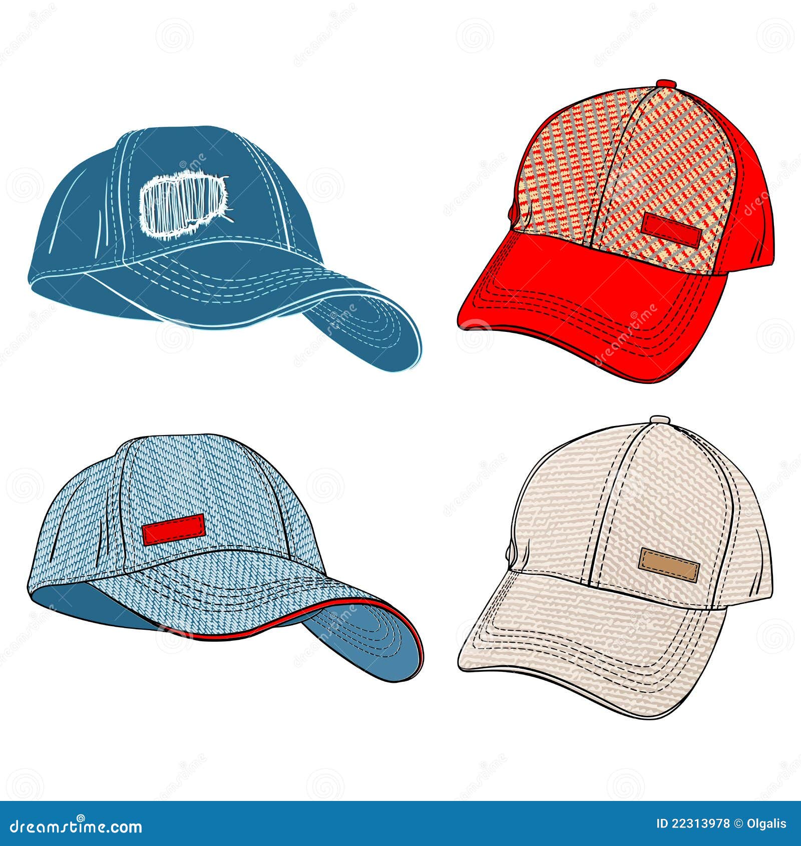 Baseball Caps With Capital Letters Of The Alphabet, Can Be Used As ...