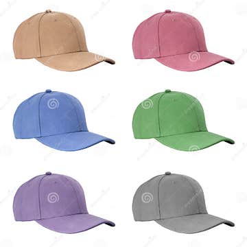 Baseball Caps in Different Colours Stock Image - Image of fashion ...