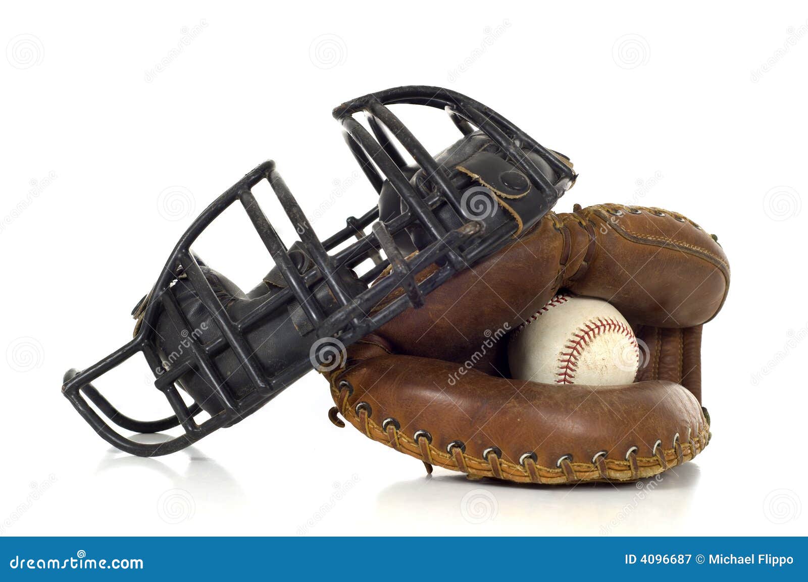 Baseball Catcher s Gear stock image. Image of guard, sports - 4096687