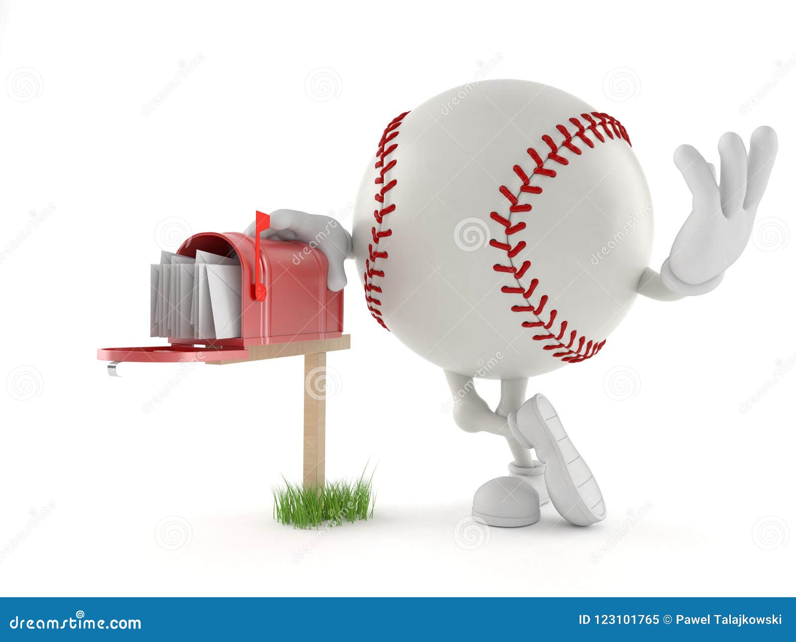 Baseball Character Looking At Question Mark Symbol Stock Illustration ...