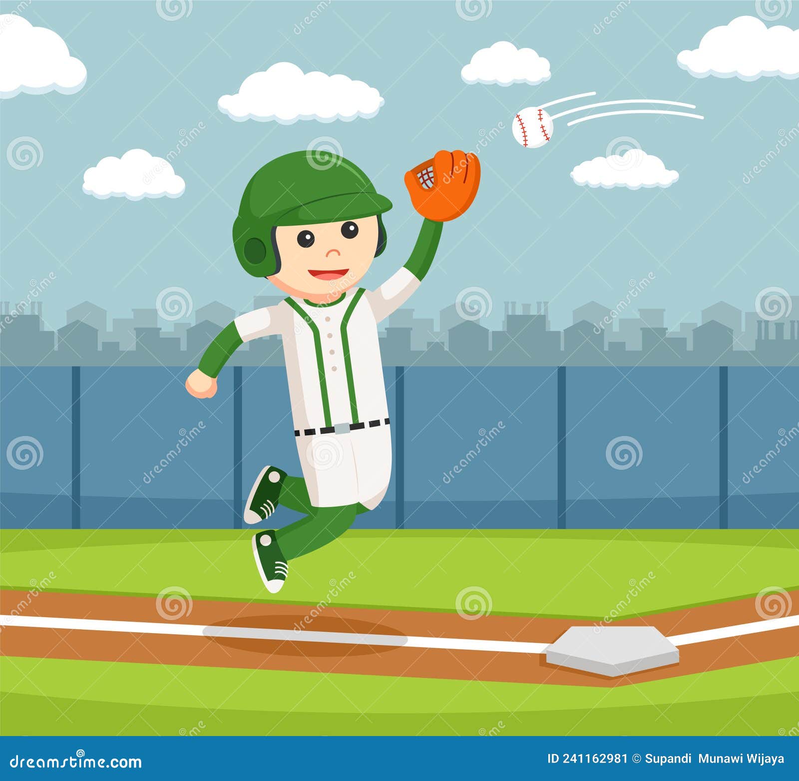 Baseball Character Profession Design Vector Stock Vector - Illustration ...