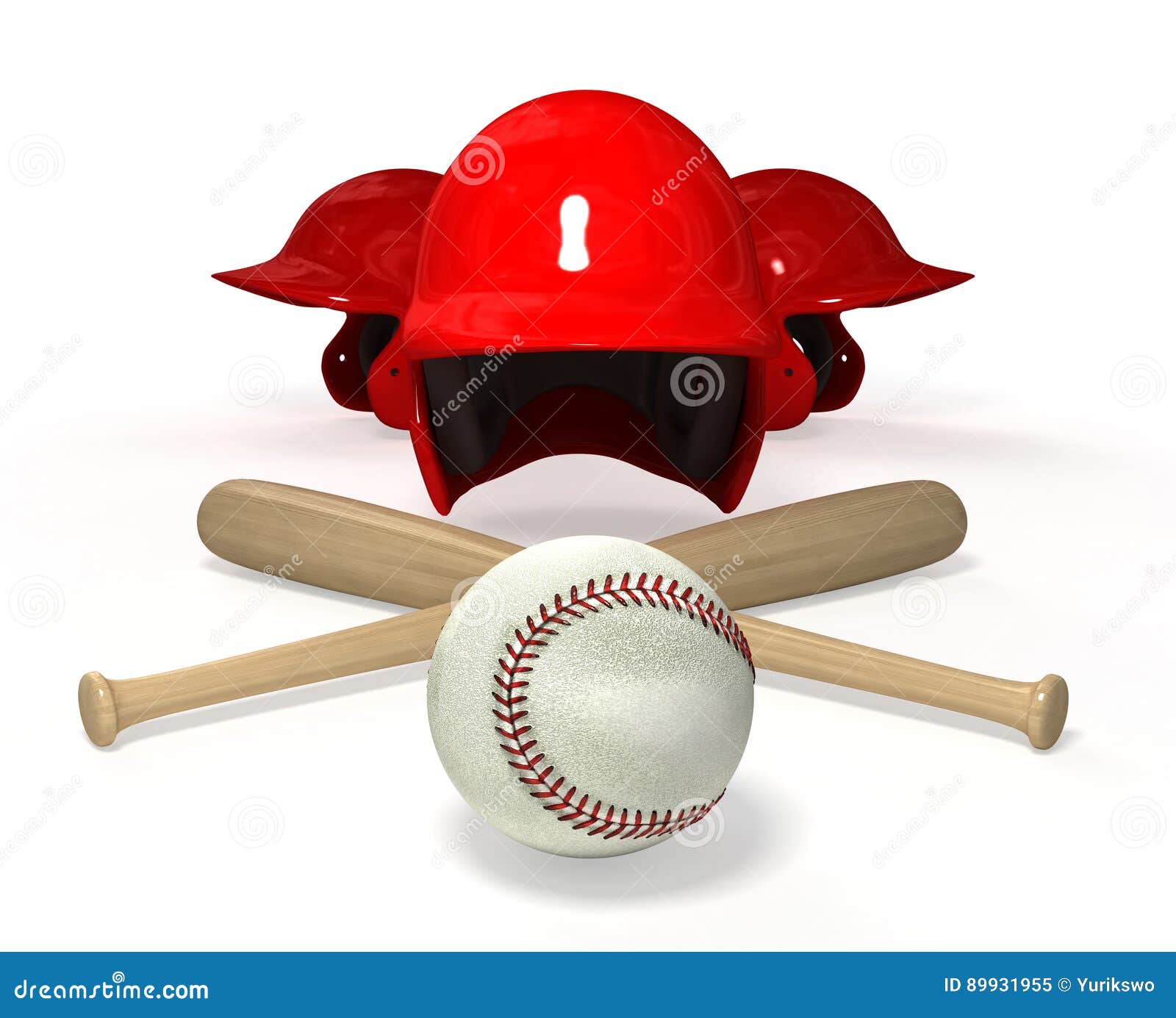 Baseball 3D objects stock illustration. Illustration of american - 89931955