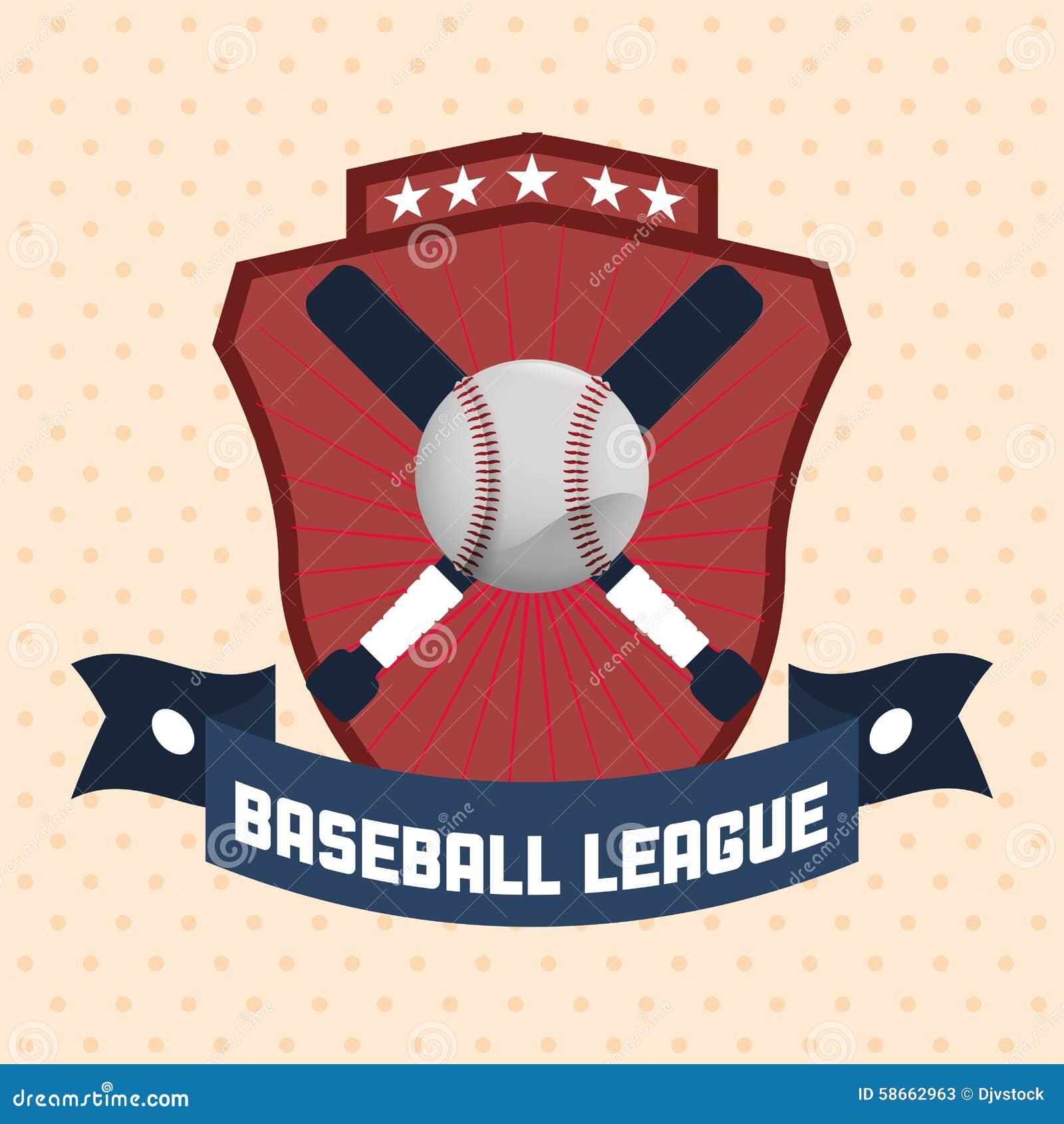 Baseball design stock illustration. Illustration of american - 58662963