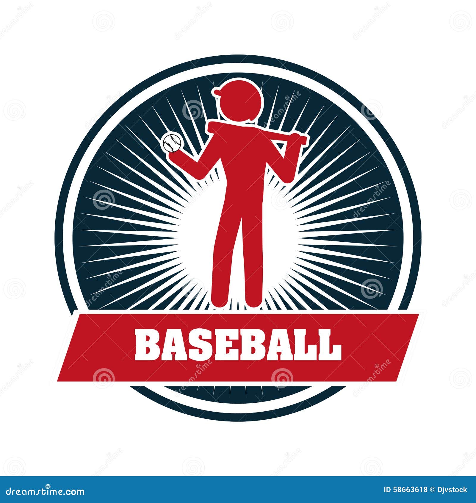 Baseball design stock vector. Illustration of competition - 58663618
