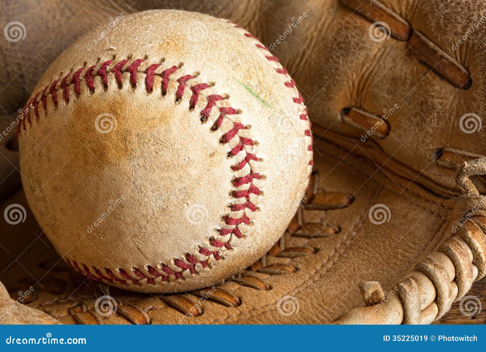 Baseball stock image. Image of weathered, brown, aged - 35225019