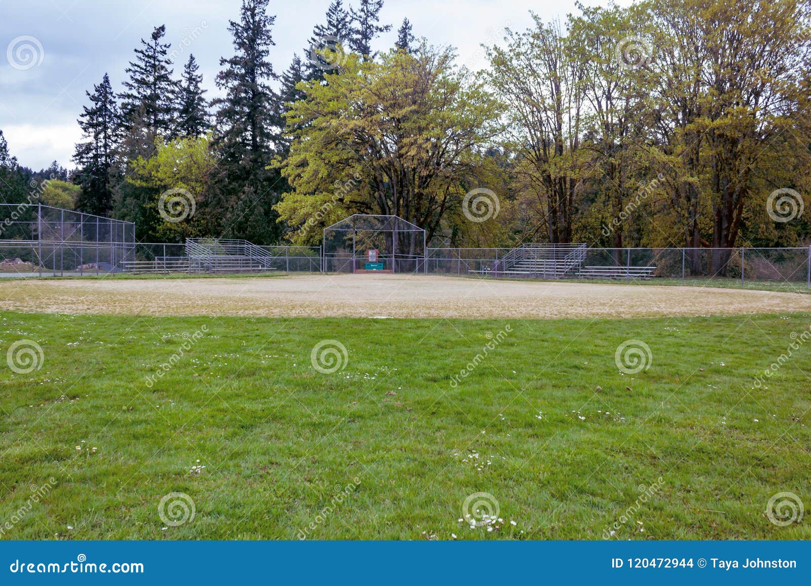 Baseball diamond at park stock photo. Image of fitness - 120472944