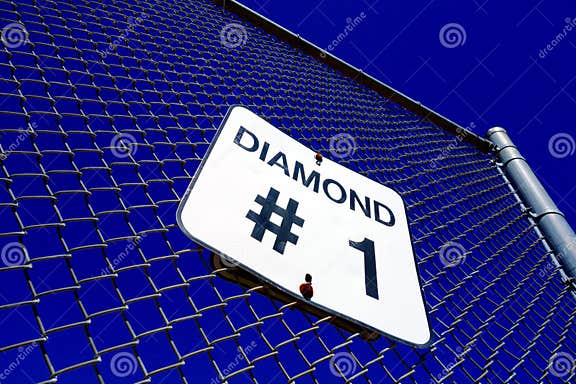 Baseball Diamond Sign stock image. Image of recreation - 38104751