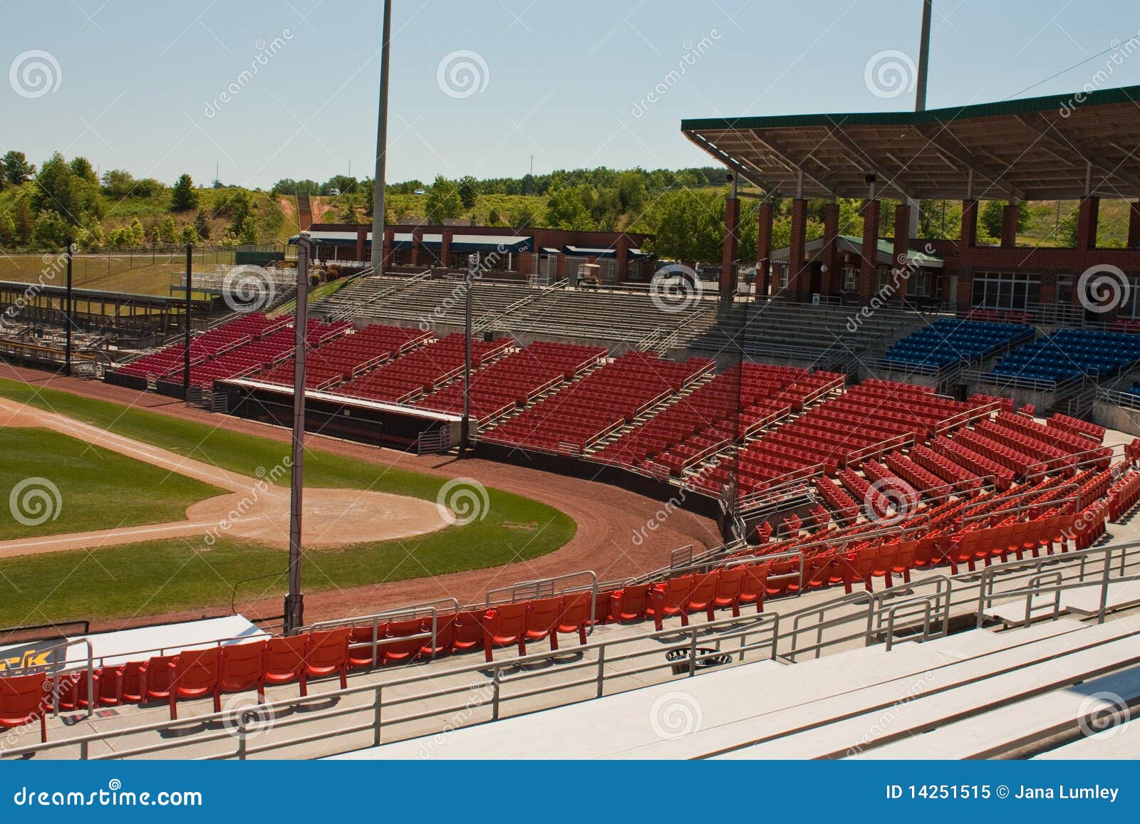 Baseball Field stock image. Image of rail, grass, sand - 14251515
