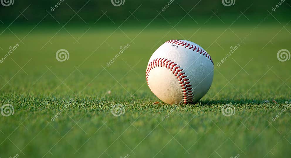 Baseball on the field stock photo. Image of american, grass - 2286652