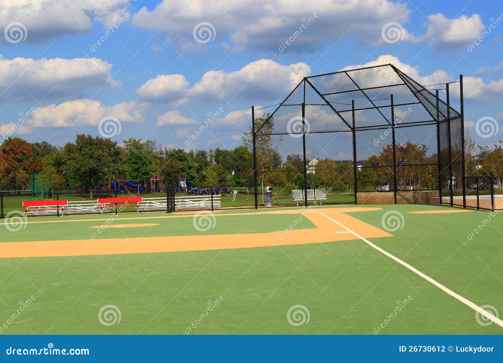 Baseball Field stock photo. Image of compete, barriers - 26730612
