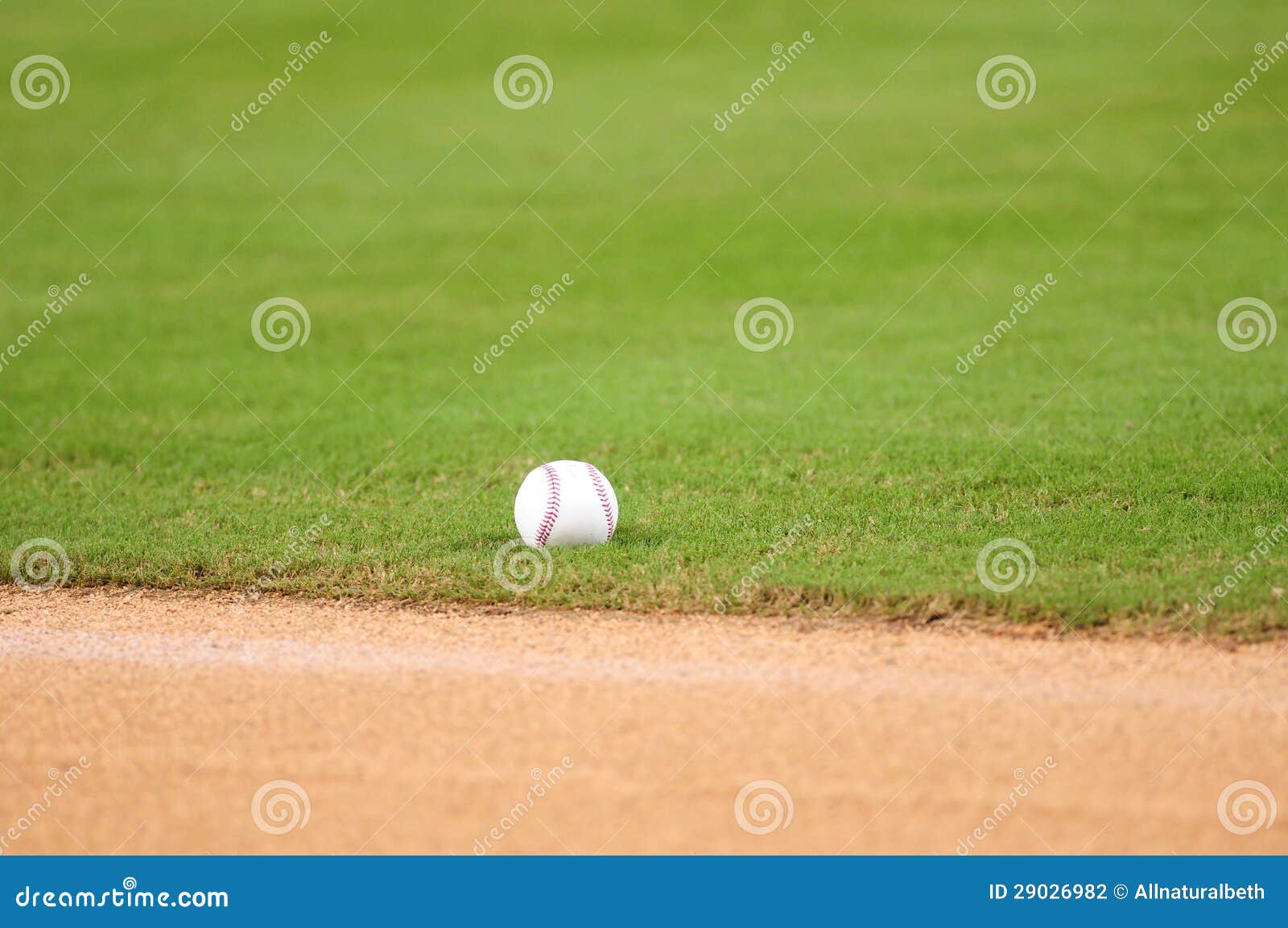 Baseball on field stock photo. Image of baseball, green - 29026982