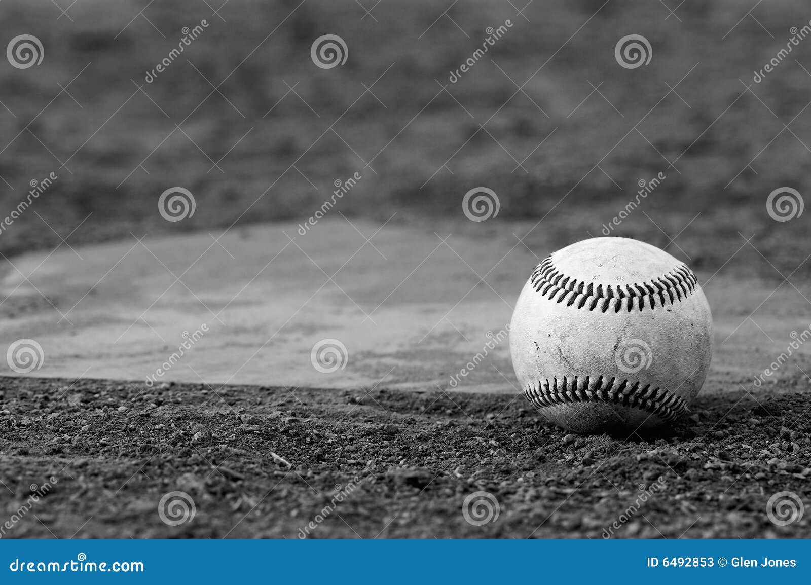Baseball on field stock image. Image of american, leather - 6492853