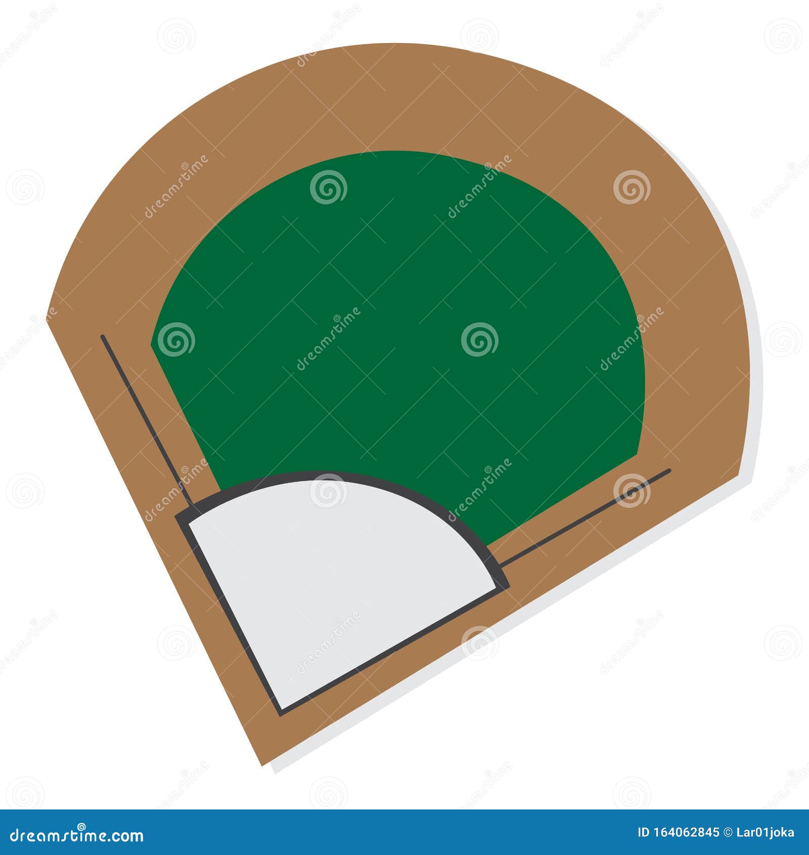 Baseball field base stock vector. Illustration of baseball - 164062845