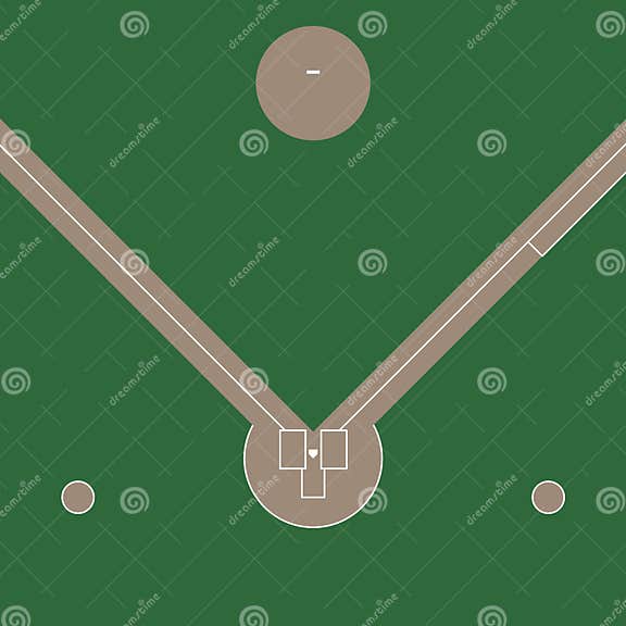 Baseball field Design. stock illustration. Illustration of batter ...