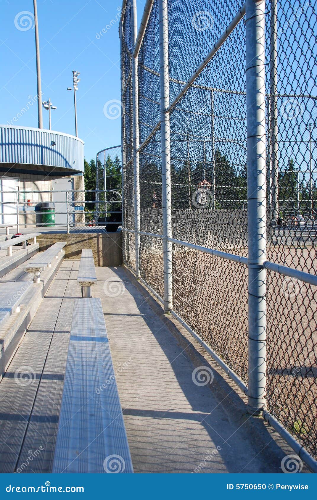 Baseball field fence stock photo. Image of field, blue - 5750650