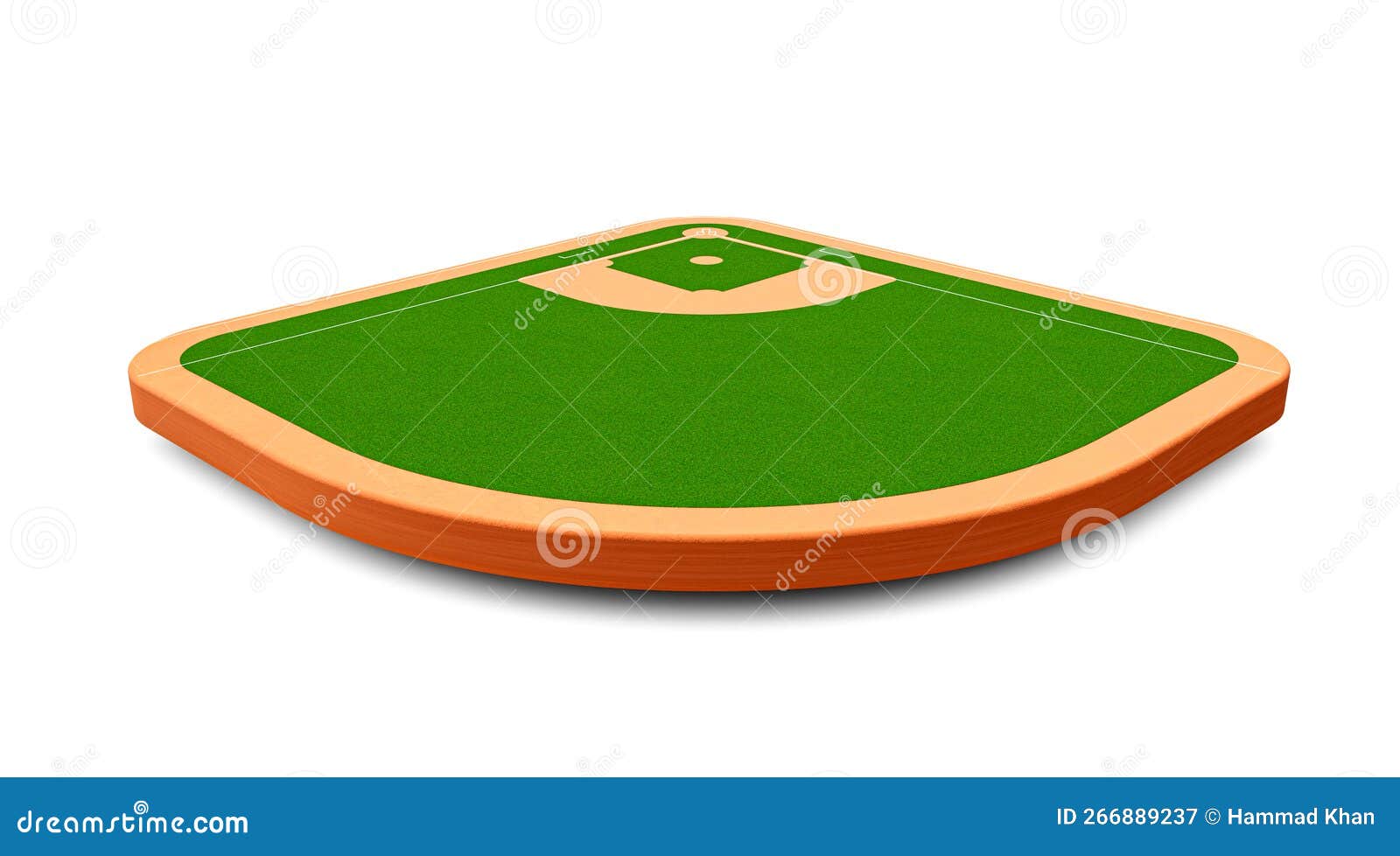 Baseball Field. Grand Baseball Stadium Field Isometric 3d Illustration ...