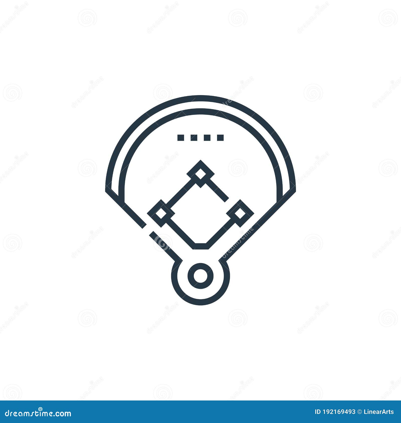 Baseball Field Icon Vector from Baseball Concept. Thin Line ...