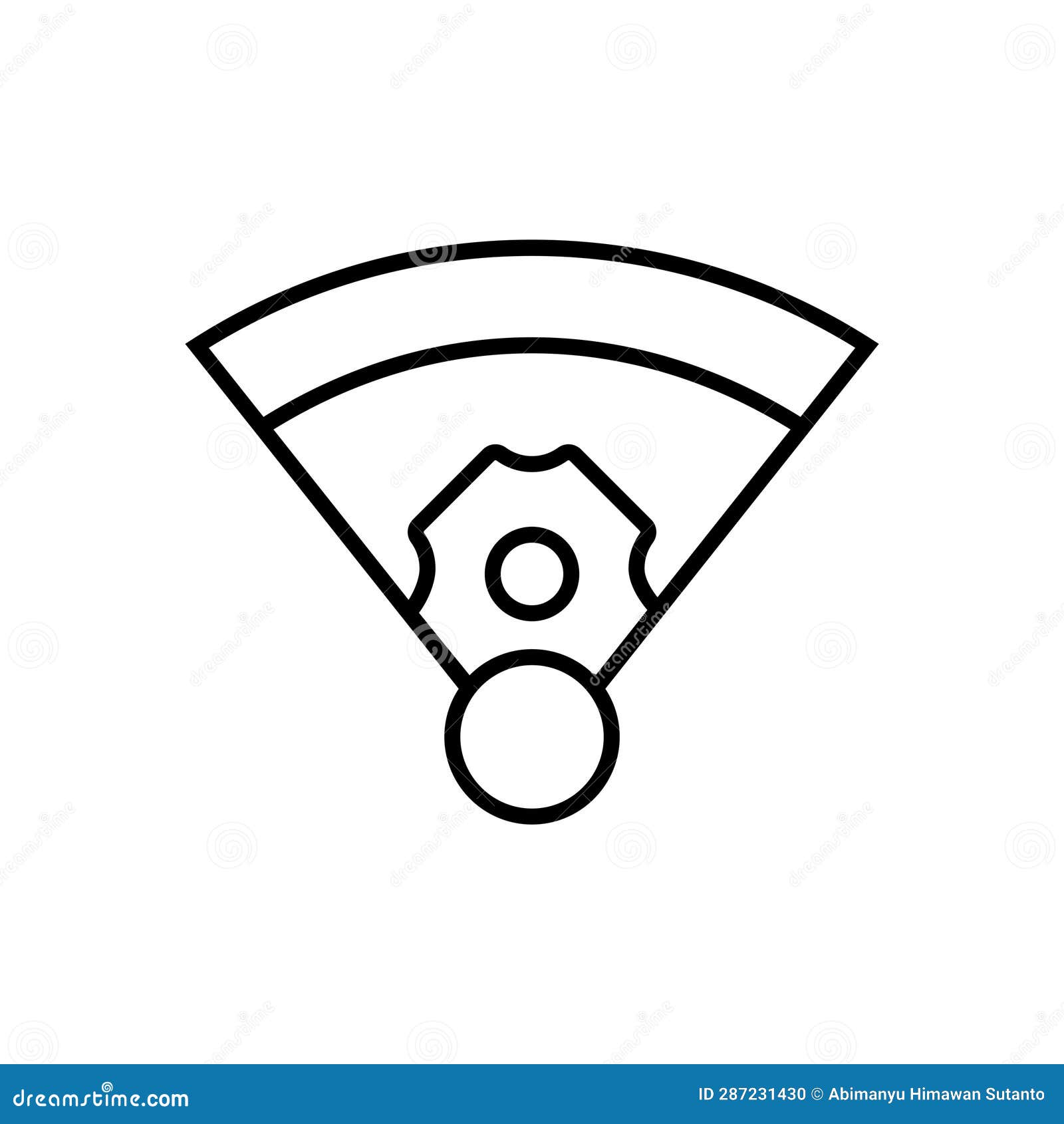 Baseball field icon vector stock illustration. Illustration of flat ...